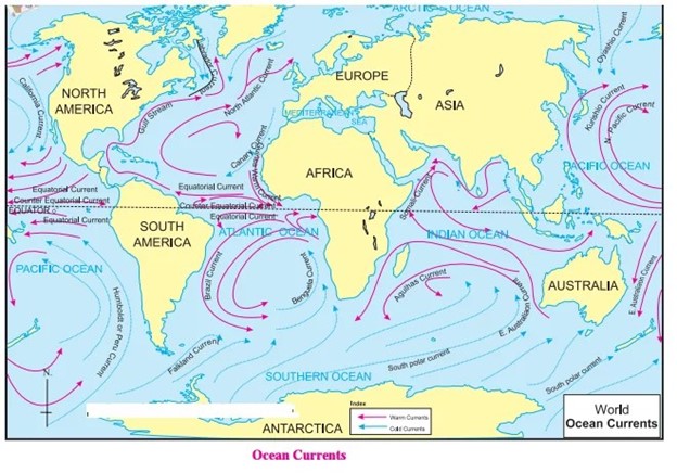 Class 8 Geography Chapter 5 Ocean Currents Textbook Questions and ...